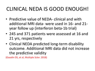NEDA in multiple sclerosis | PPTX