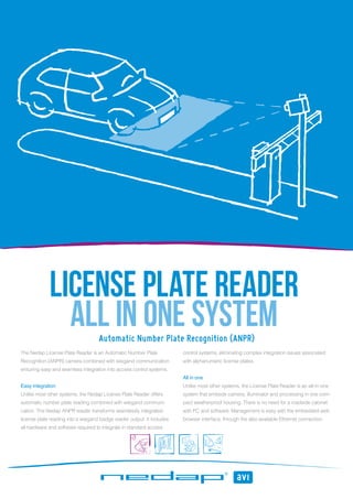 Nedap avi anpr flyer en | PDF