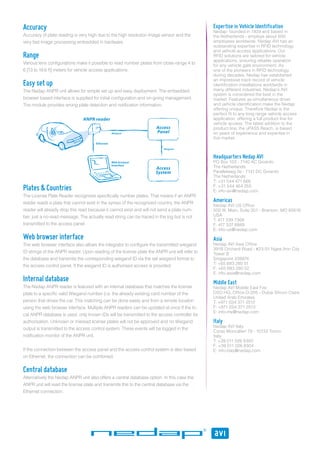 Nedap avi anpr flyer en | PDF