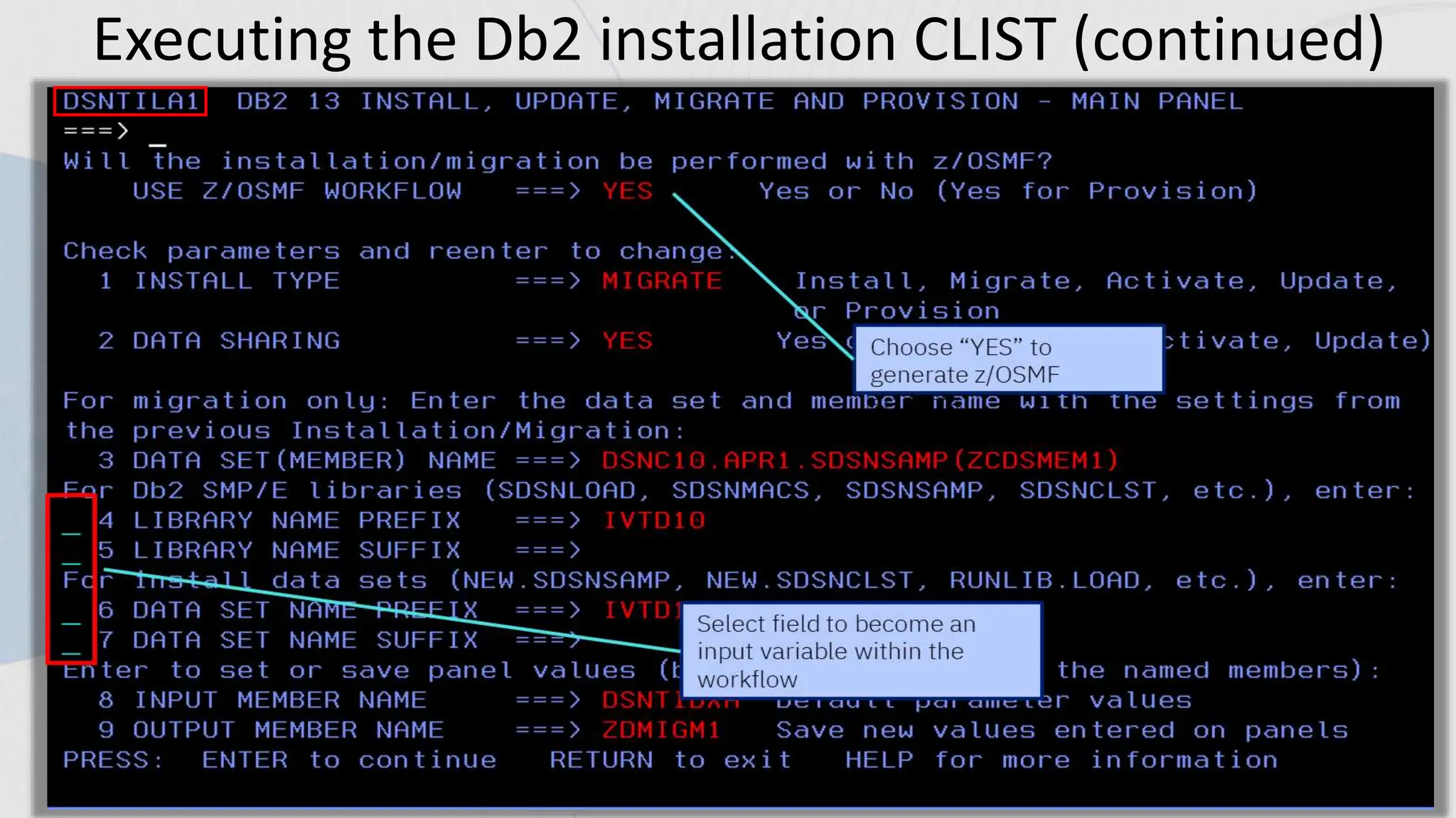 NEDb2UG_Db2 13 for zOS install and migration using zOSMF workflows_032223.ppt