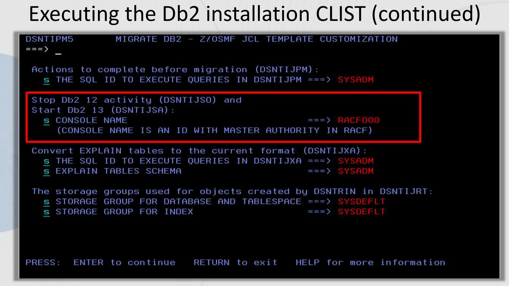 NEDb2UG_Db2 13 for zOS install and migration using zOSMF workflows_032223.ppt