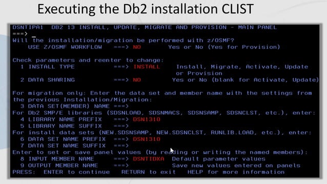 NEDb2UG_Db2 13 for zOS install and migration using zOSMF workflows_032223.ppt | Operating ...