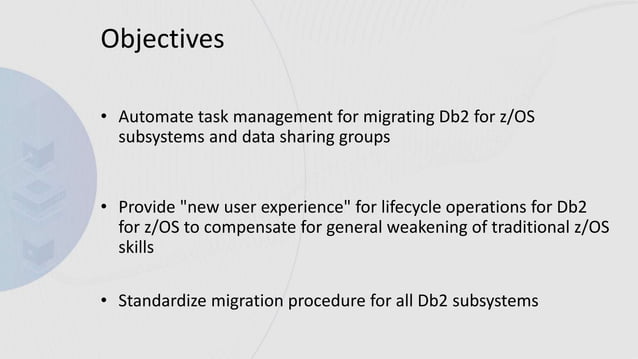 NEDb2UG_Db2 13 for zOS install and migration using zOSMF workflows_032223.ppt | Operating ...