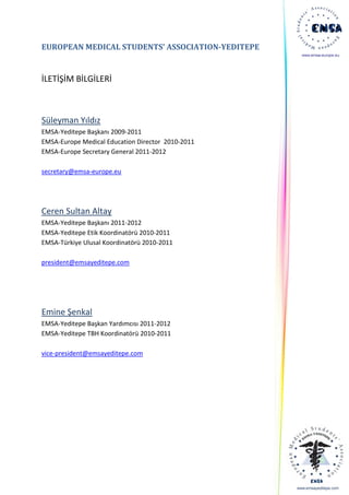 Neden EMSA Yeditepe | PDF
