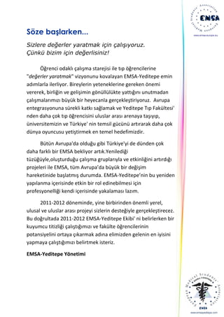 Neden EMSA Yeditepe | PDF