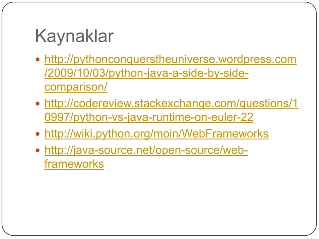 Python mu Java mı? | PPT