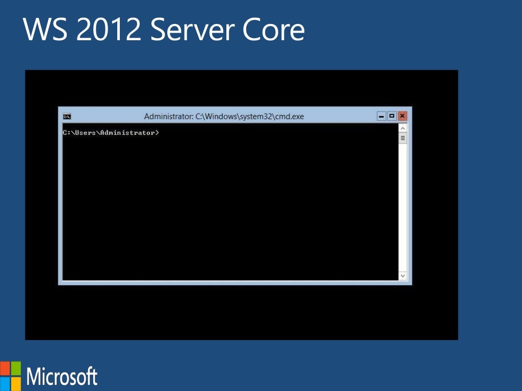 Windows Server 2012 Server Core 