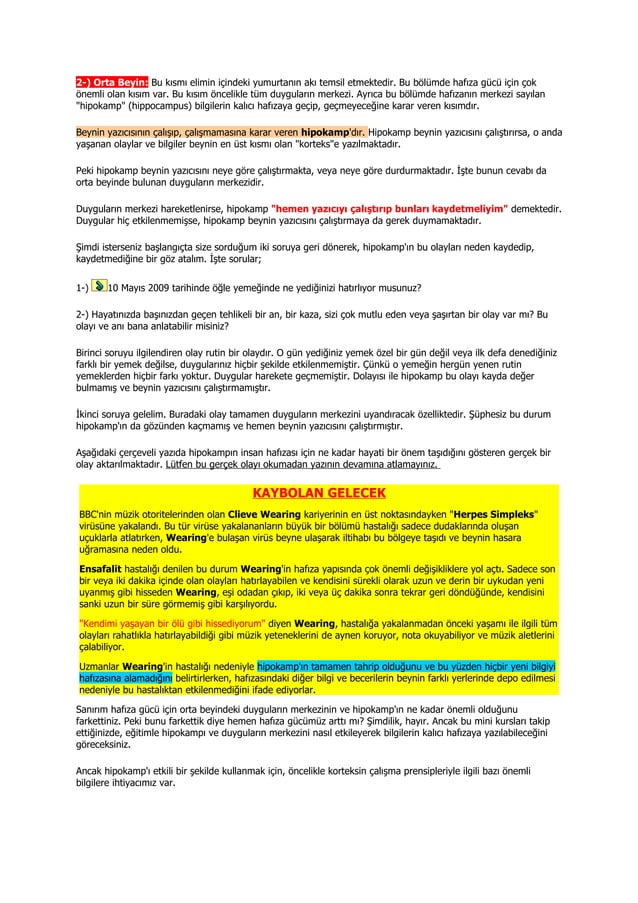 Neden Unutuyoruz | PDF