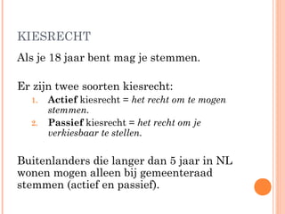 Nederland kiest! politiek | PPT