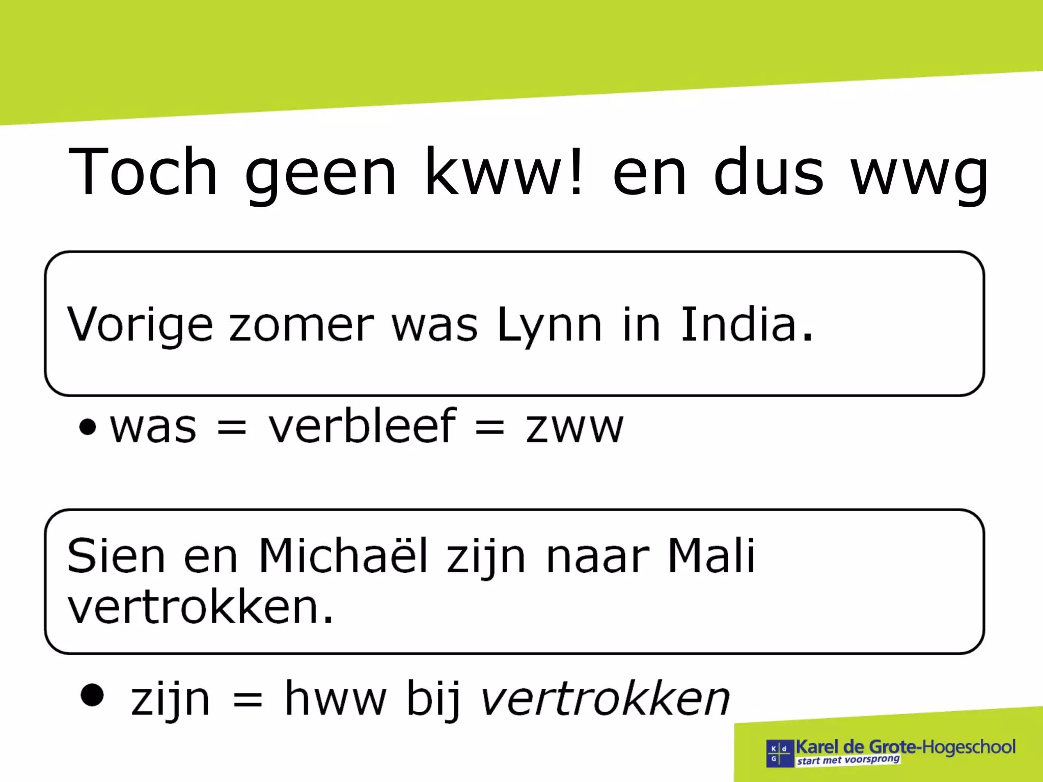 Nederlands taalbeschouwing nadenken over zinnen | PPT