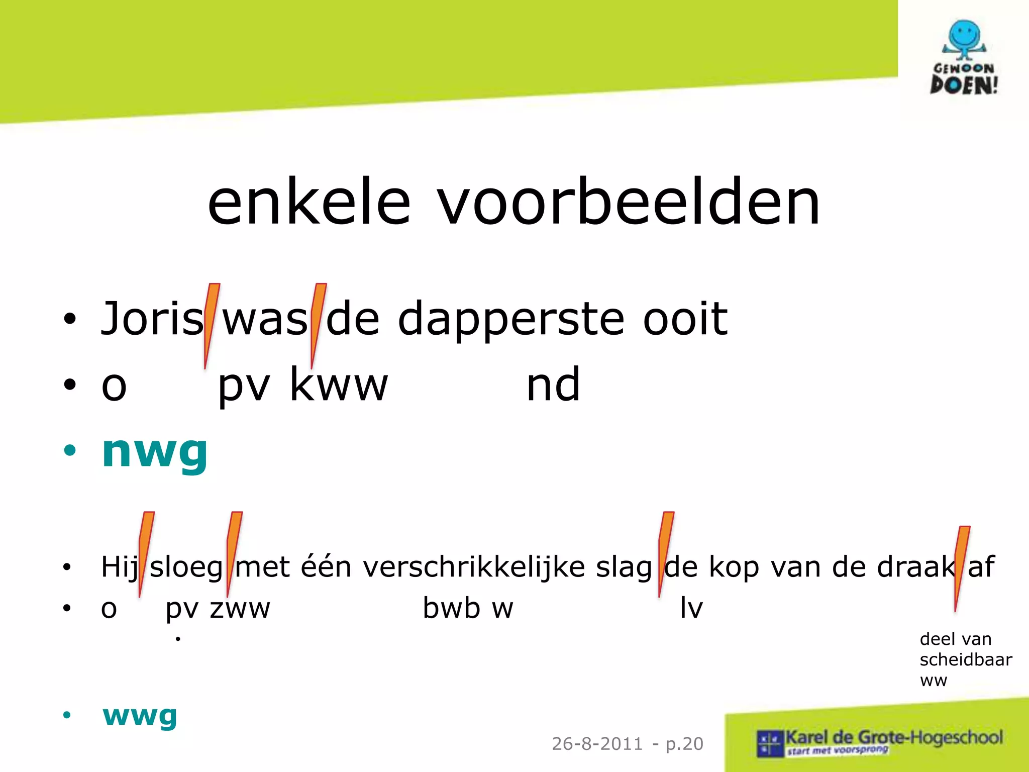 Nadenken over zinnen - opfrissing | PPTX