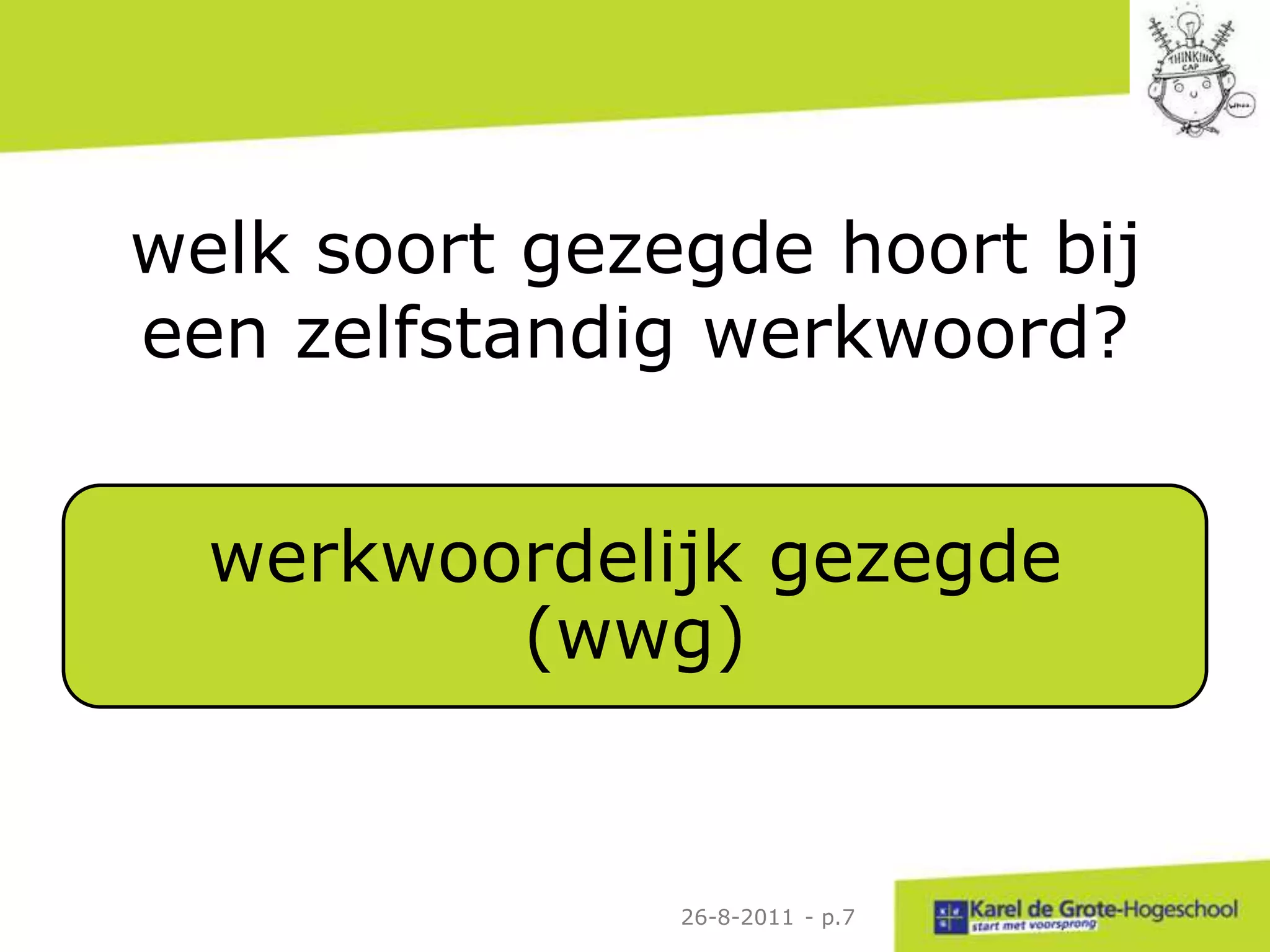 Nadenken over zinnen - opfrissing | PPTX