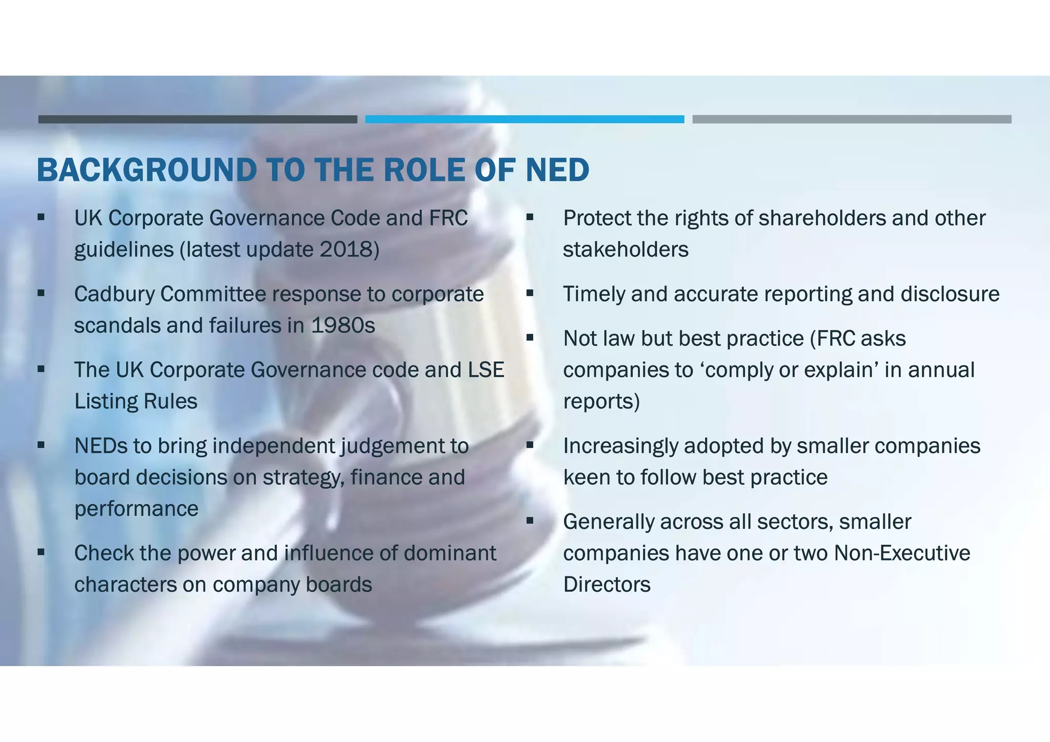 Non-Executive Directors (NEDs): Adding Value in Construction ...