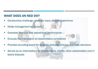 Non-Executive Directors (NEDs): Adding Value in Construction ...