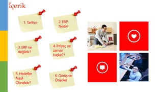 ERP Nedir ve Neden Gereklidir? | PPT