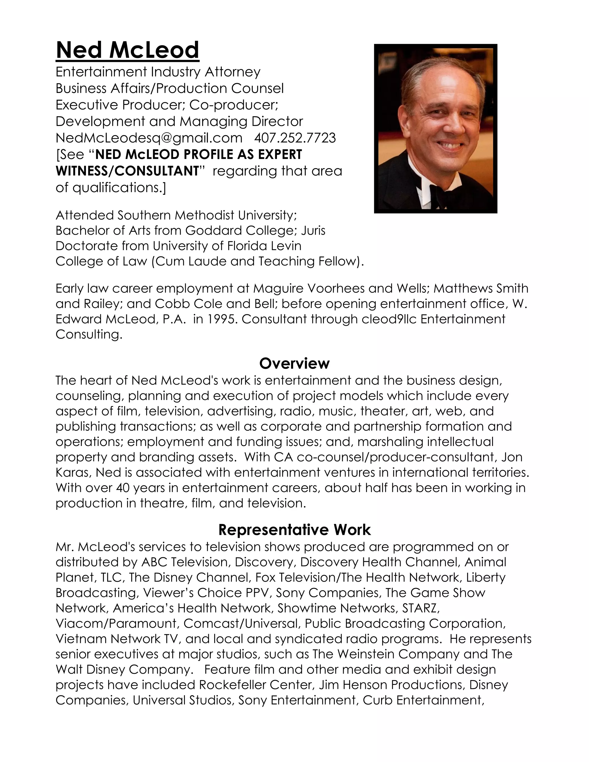 Ned McLeod Resume 2021a | PDF