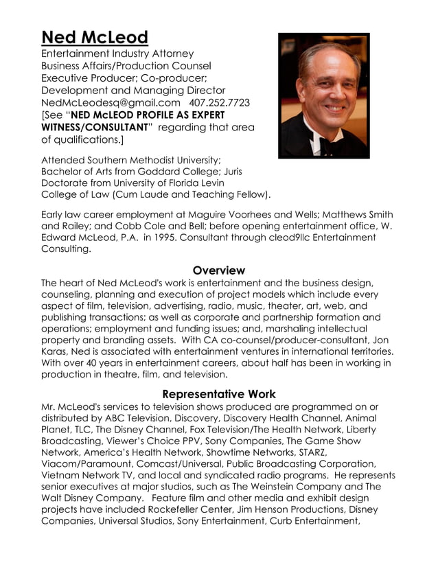 Ned McLeod Resume 2021a | PDF