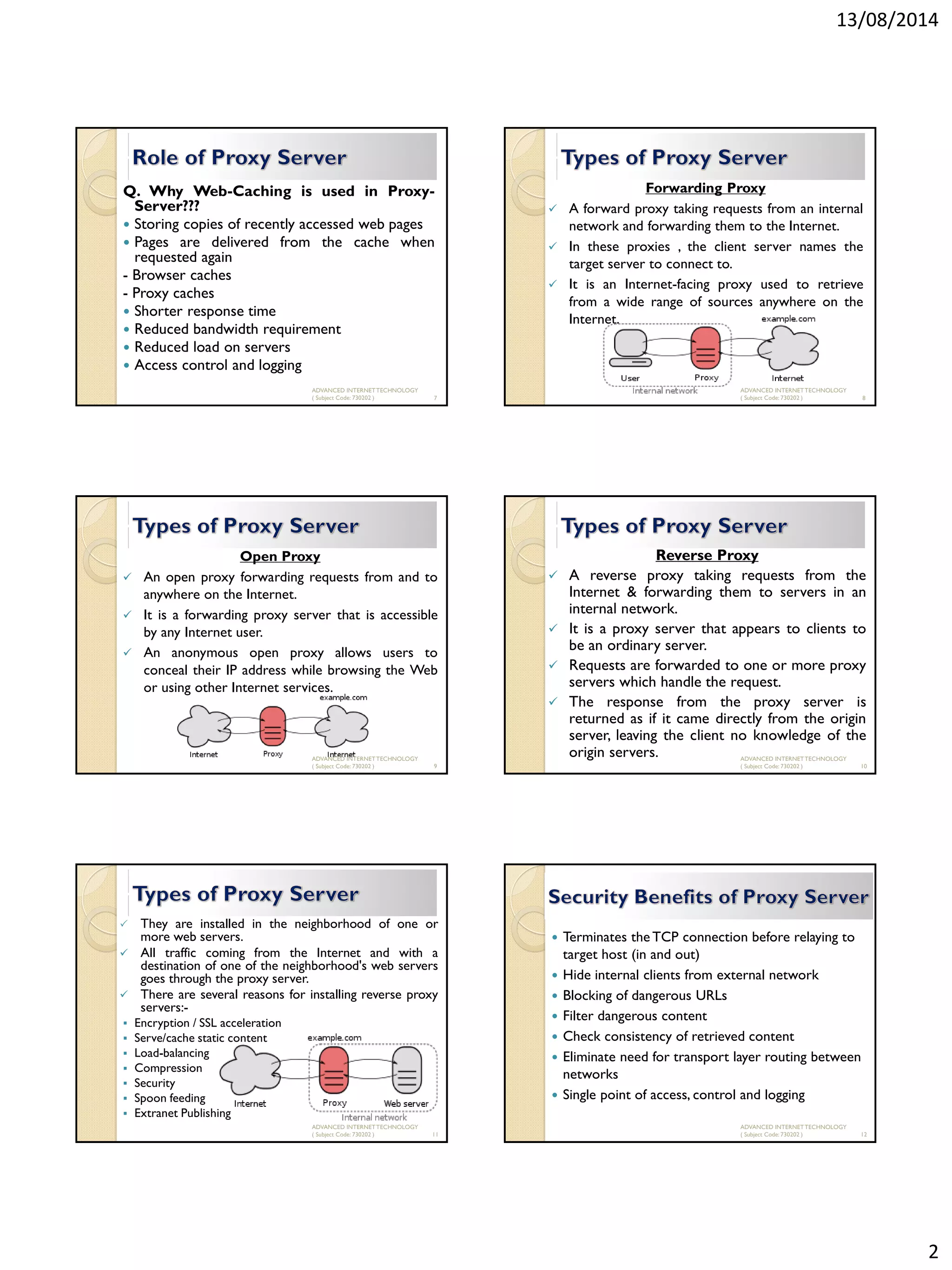 Web application & proxy server | PDF