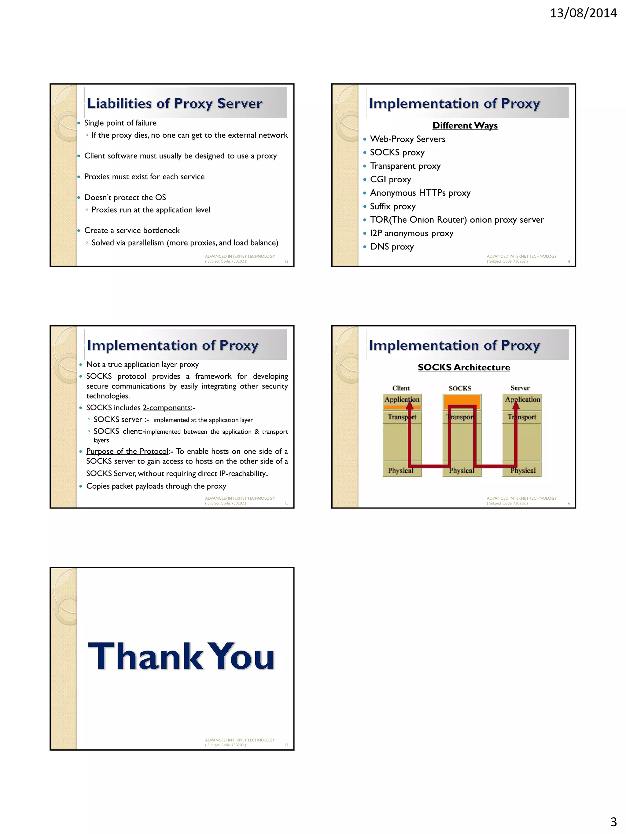 Web application & proxy server | PDF