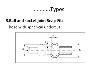 Snap Fit Design by Neeraj Kumar Jha | PPT | Physics | Science