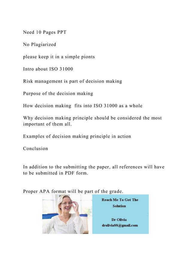 Need 10 Pages PPTNo Plagiarized please keep it in a simple .docx