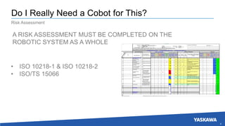 Do I Really Need a Cobot For This? | PPT