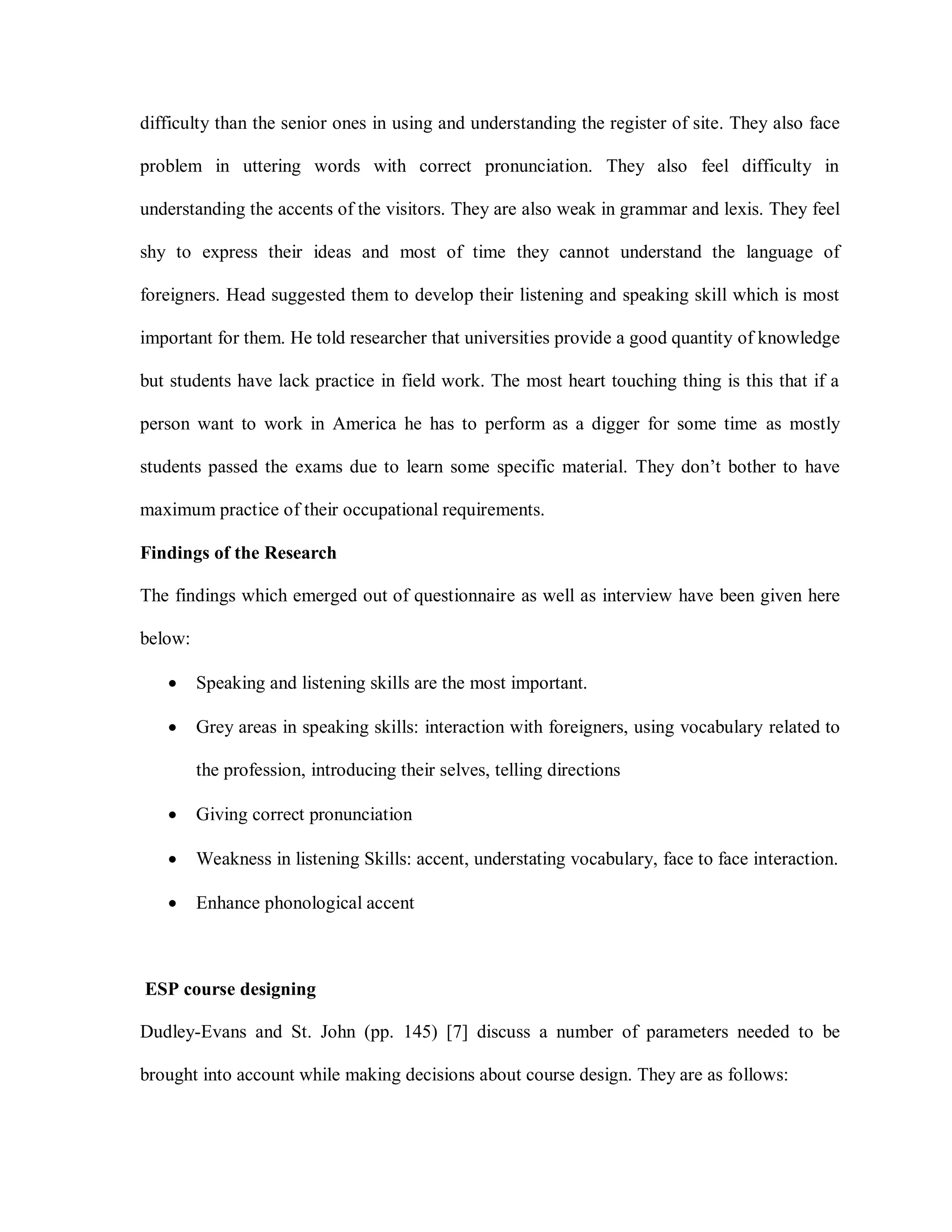 Need analysis for archeologists | PDF | Education