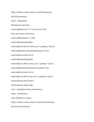 Need an detailed analysis of what this code-model is doing- Thanks #St.pdf