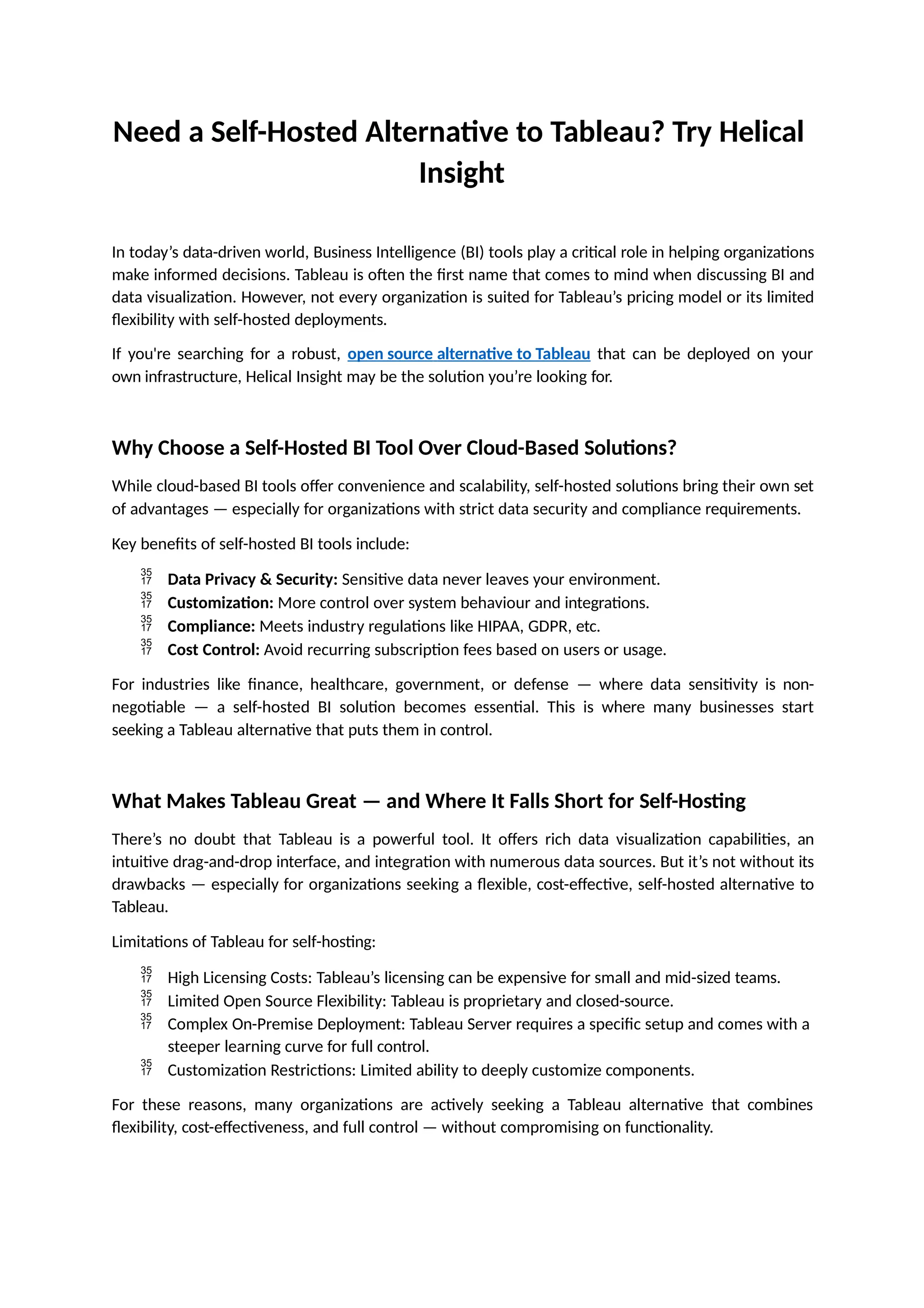 Need a Self-Hosted Alternative to Tableau Try Helical Insight.pptx