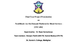 BSCCSIT FINAL YEAR PRESENTATION | PPT