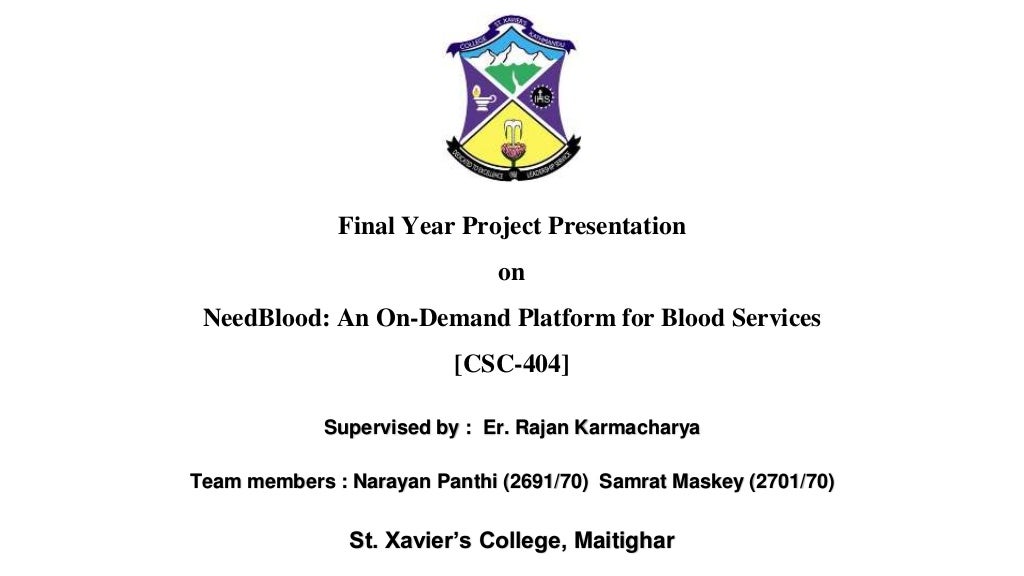 BSCCSIT FINAL YEAR PRESENTATION | PPT