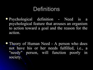 Need By Dr Subin Mohan | PPT