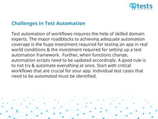 Need for automation testing | PDF