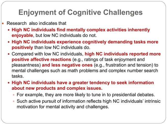 Need for Cognition(NC) | PPT