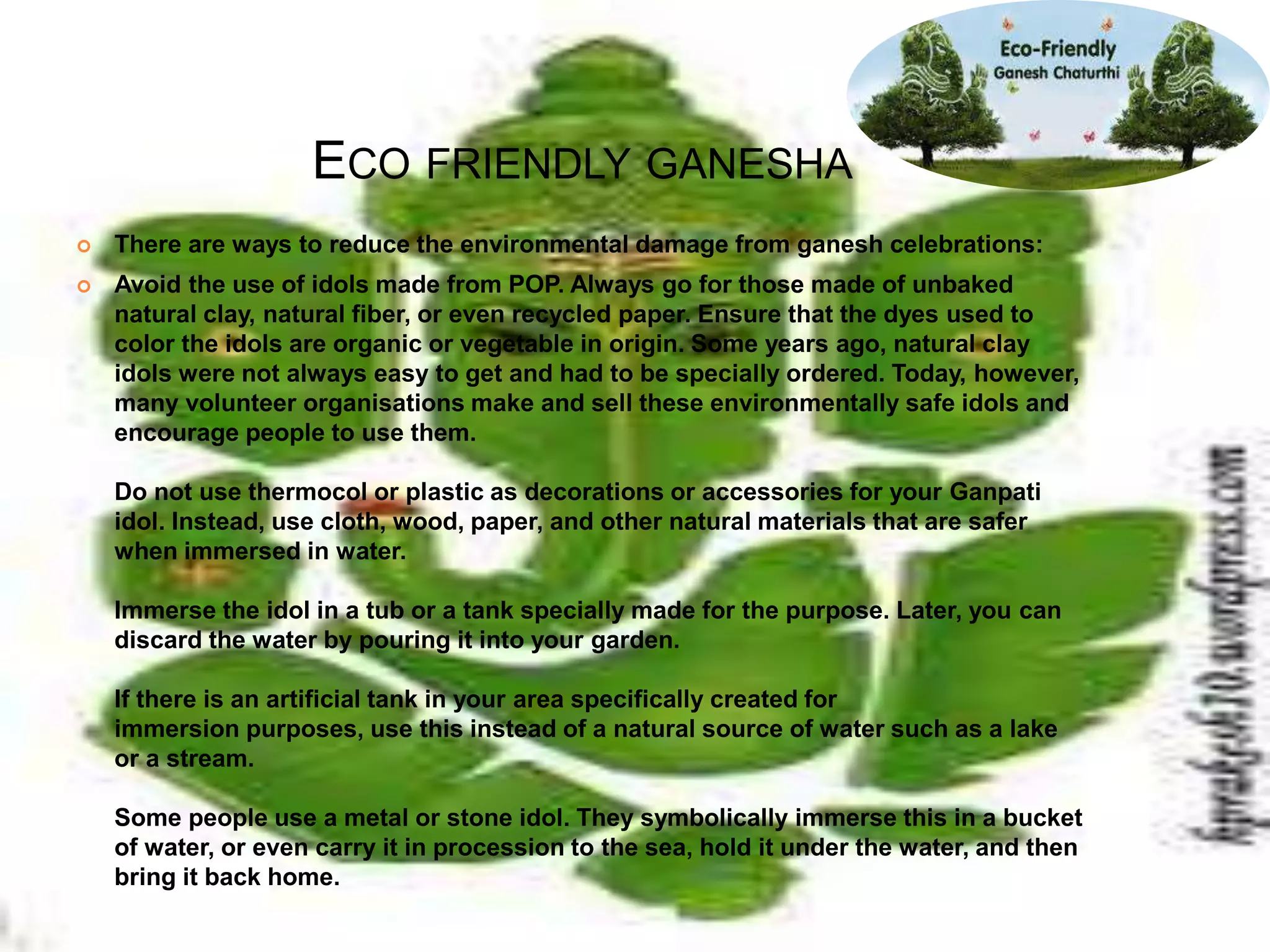 Need for eco friendly festivals | PPTX