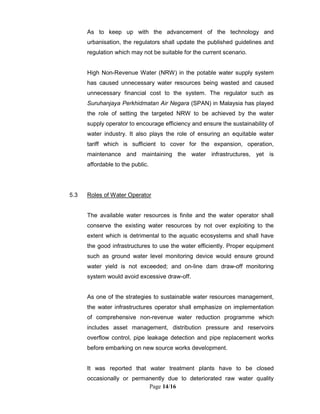 Need for efficient water infrastructure and its impact on water ...