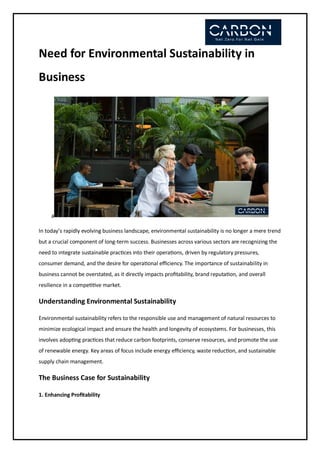 Need for Environmental Sustainability in Business.pdf