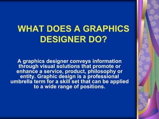 Need for graphics design | PPTX