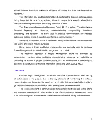 THE NEED FOR PROJECT MANAGEMENT. | PDF