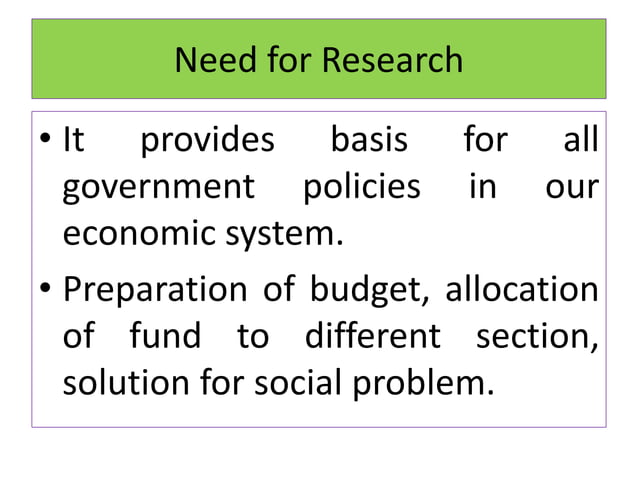 Need for research and research design | PPTX | Healthcare Industry ...