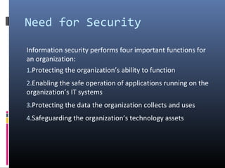 Need for security | PPT