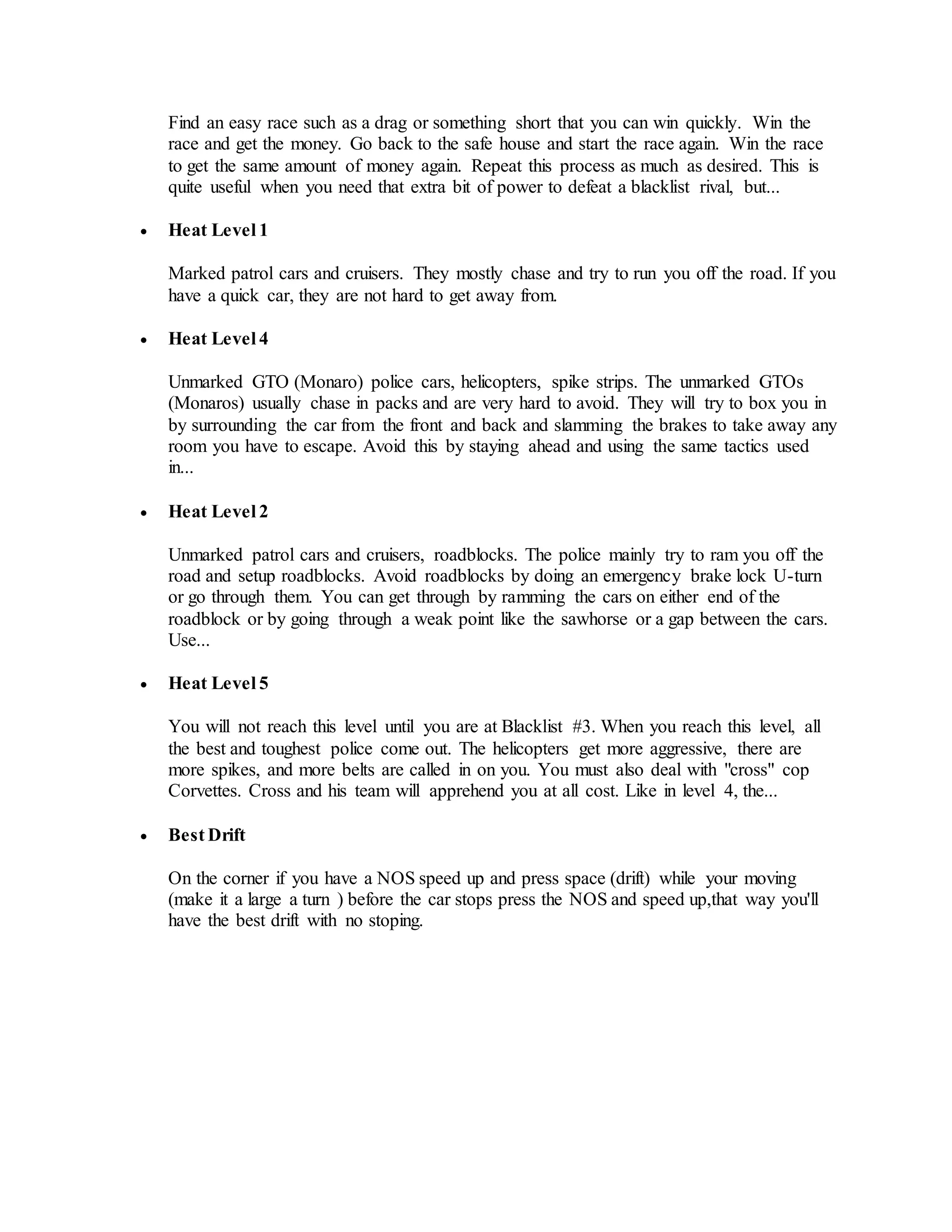 Need for speed most wanted cheats | PDF