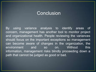 Need for variance analysis | PPTX | Business Accounting & Finance | Business