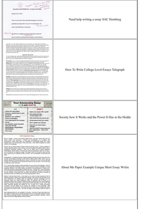 Need Help With Essay Writing | PDF