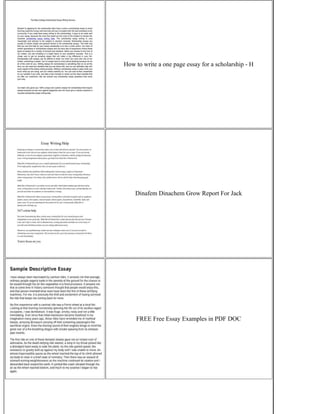 Need Help With Essay Writing | PDF