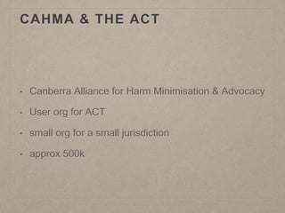 Needle and syringe program in ACT prison | PPTX