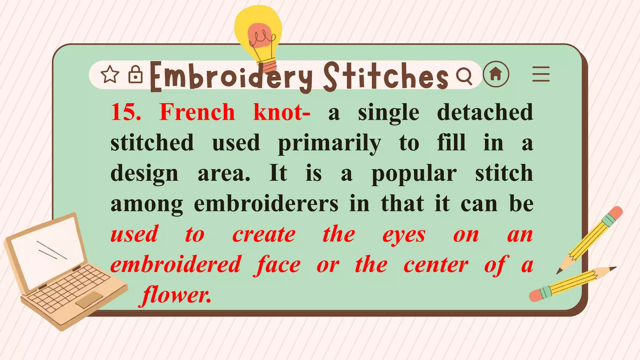 NEEDLECRAFT EMBROIDERY TLE.pptx