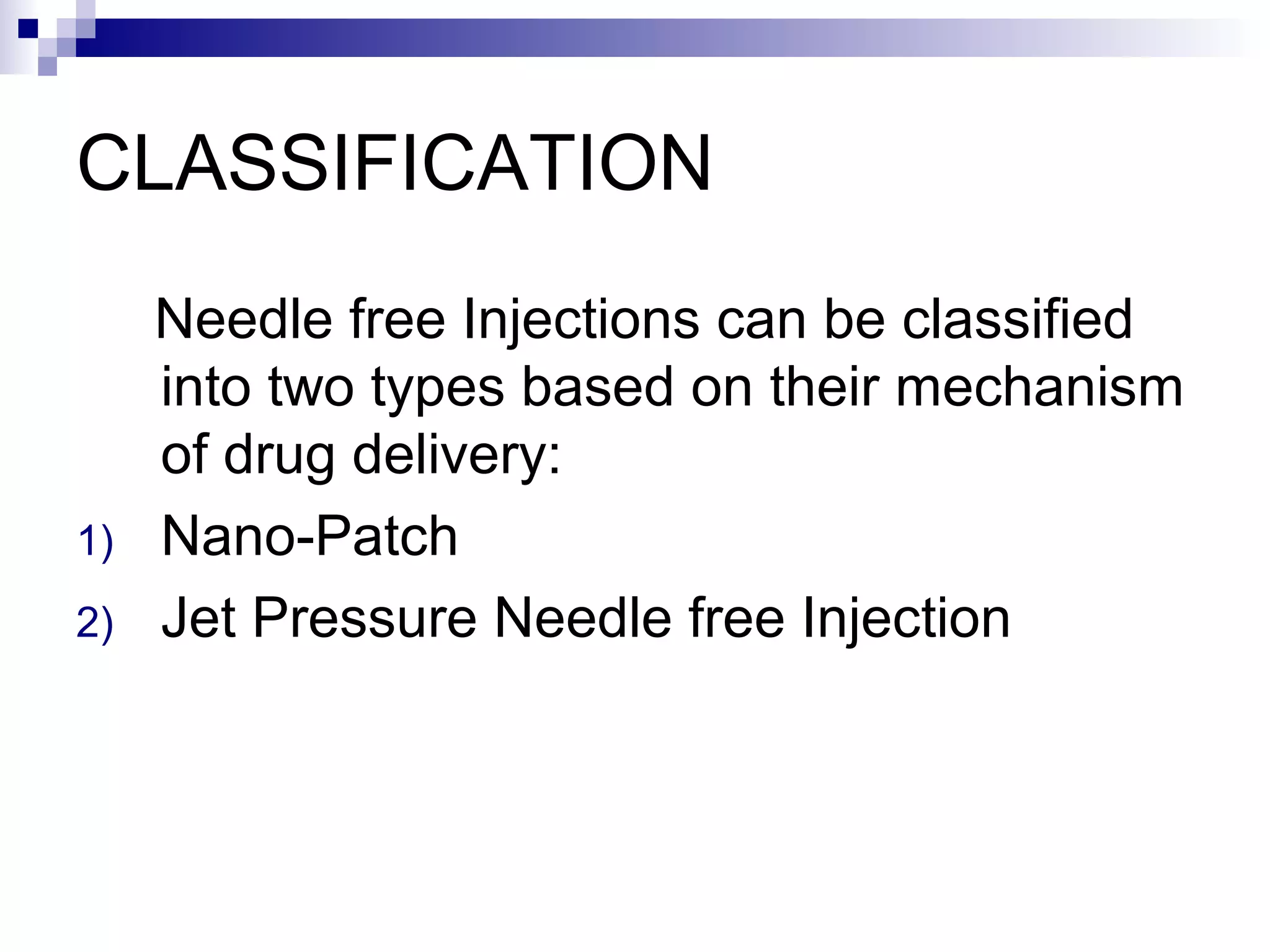 Needle free injection-ppt | PPT | Skin and Dermatology | Diseases and ...
