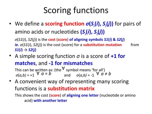 The Needleman Wunsch Algorithm Ppt 0771