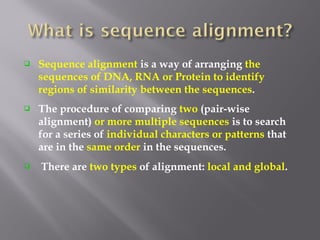 Needleman wunsch computional ppt | PPT